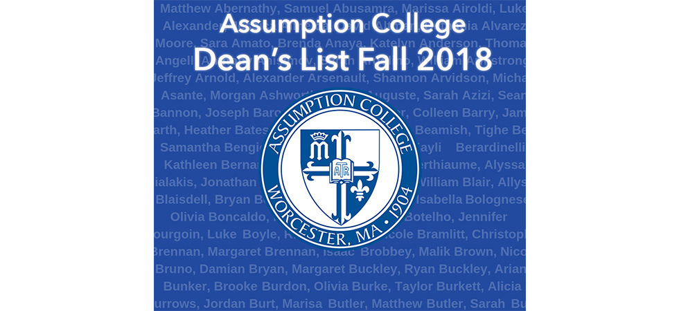 Assumption Names 498 Students to Fall 2018 Dean's List | Assumption University